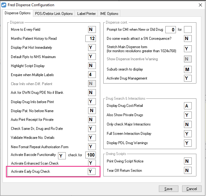 Enable Early Drug Check – Knowledge base