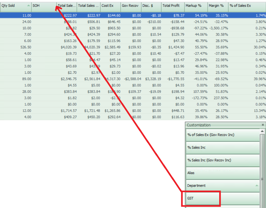 How to run a detailed GST report in Fred Office Plus – Knowledge base