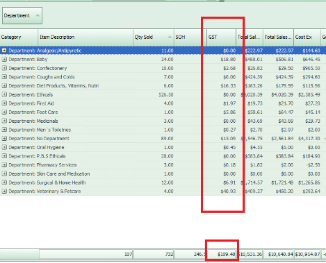 How to run a detailed GST report in Fred Office Plus – Knowledge base