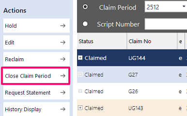 Close a claim in Fred Dispense Plus – Knowledge base