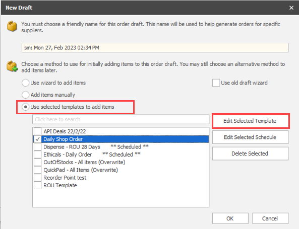 Scheduled draft orders – Knowledge base