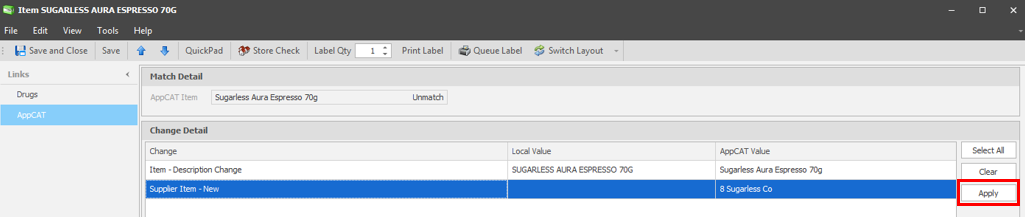 Update an item with a new supplier – Knowledge base