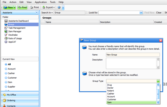 Groups in Fred Office Plus – Knowledge base