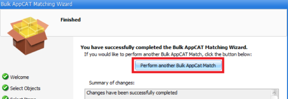 Bulk AppCat Matching for Items – Knowledge base