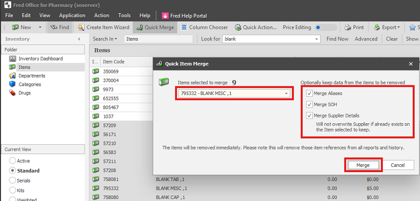 Merge products – Knowledge base