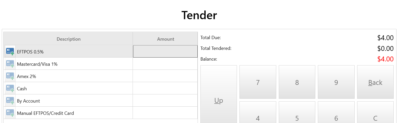 Integrated EFTPOS Surcharging (Fred POS Plus) – Knowledge base