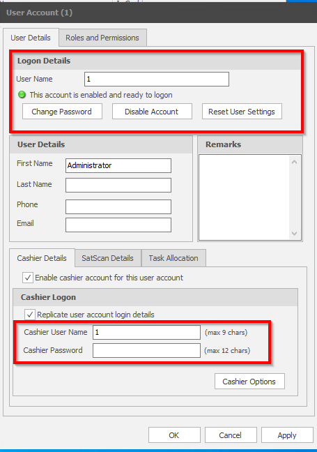Add a new Fred Office Plus User and Cashier (Fred POS Plus) – Knowledge base
