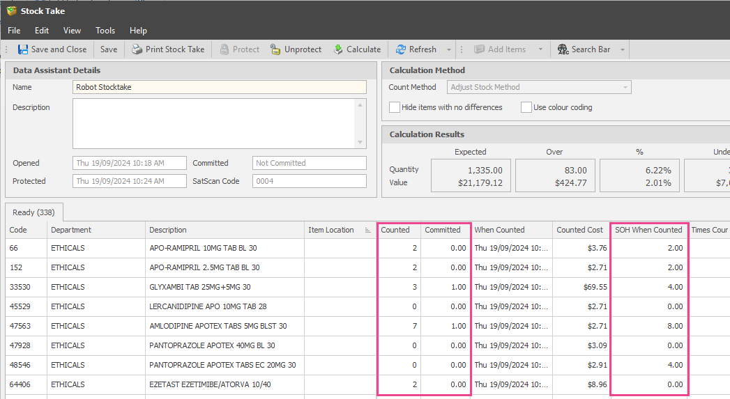Integrated Robot Stocktake – Knowledge base