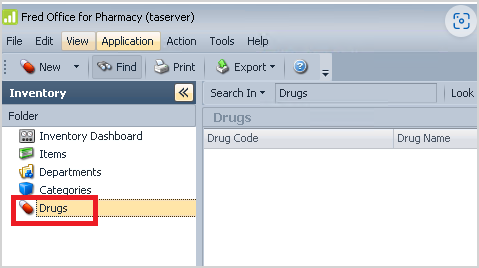 Drug Linking in Fred Office Plus – Knowledge base