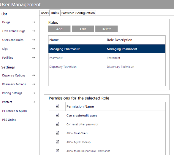 Add a new pharmacist in Fred Dispense Plus – Knowledge base
