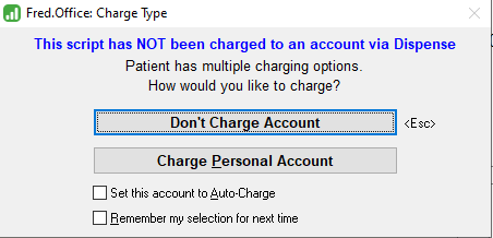How to disable direct charging from Fred Dispense – Knowledge base