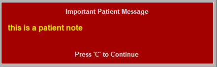 How to add Important Patient Messages – Knowledge base
