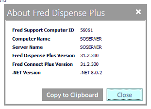 How to check if updates have run in Fred Dispense Plus – Knowledge base