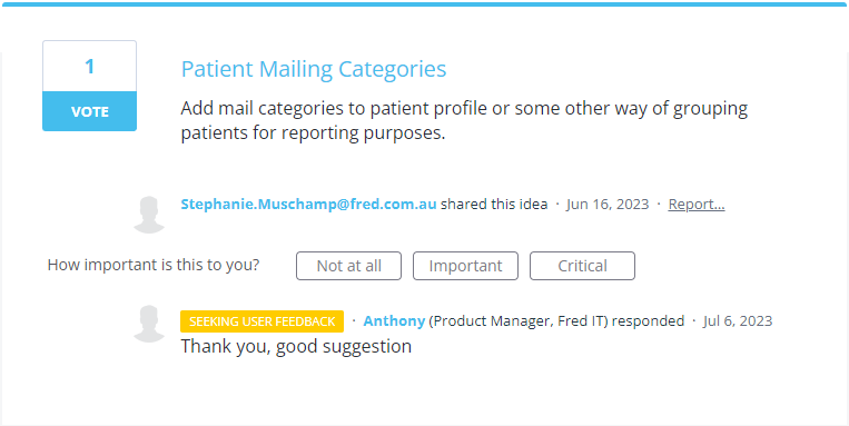 Print address labels by mailing list in Fred Dispense Plus – Knowledge base